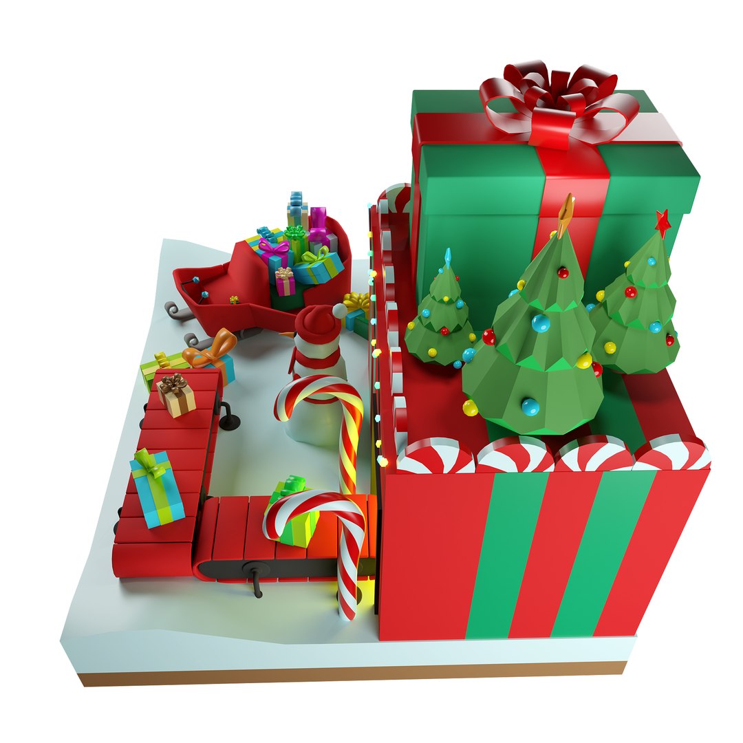 Santas House 3D Model - TurboSquid 1999767