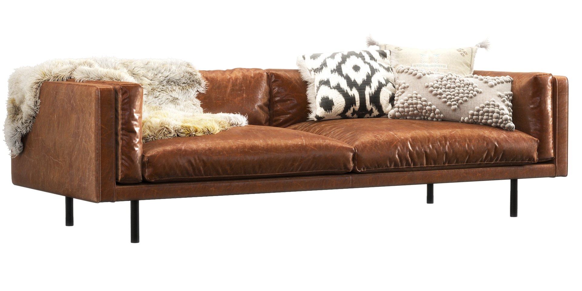 Harvey straight arm sofa 3D - TurboSquid 1596251