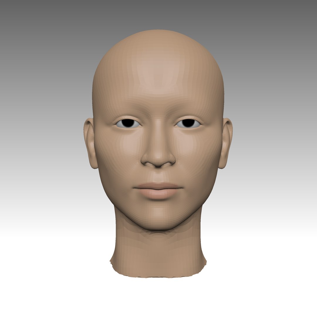 MODELO BASE DE ROSTRO DE MUJER BASE MODEL OF WOMAN S FACE 3D ...