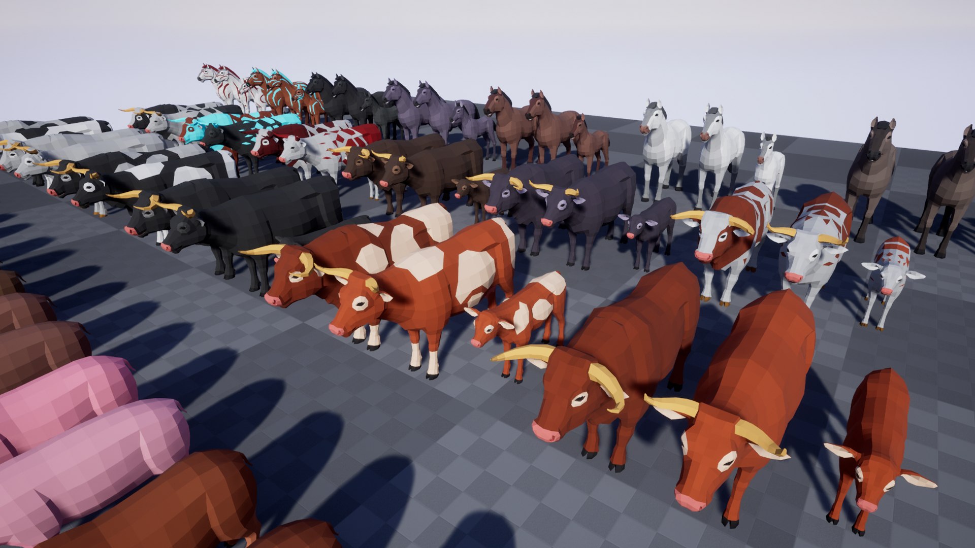 LowPoly Farm Animals 3D Model - TurboSquid 1938899