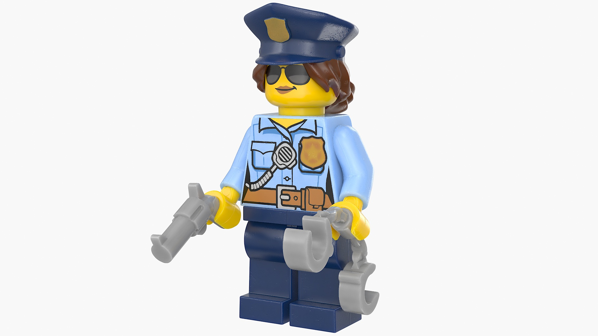 3D Lego Minifig Female Police Model - TurboSquid 2207440