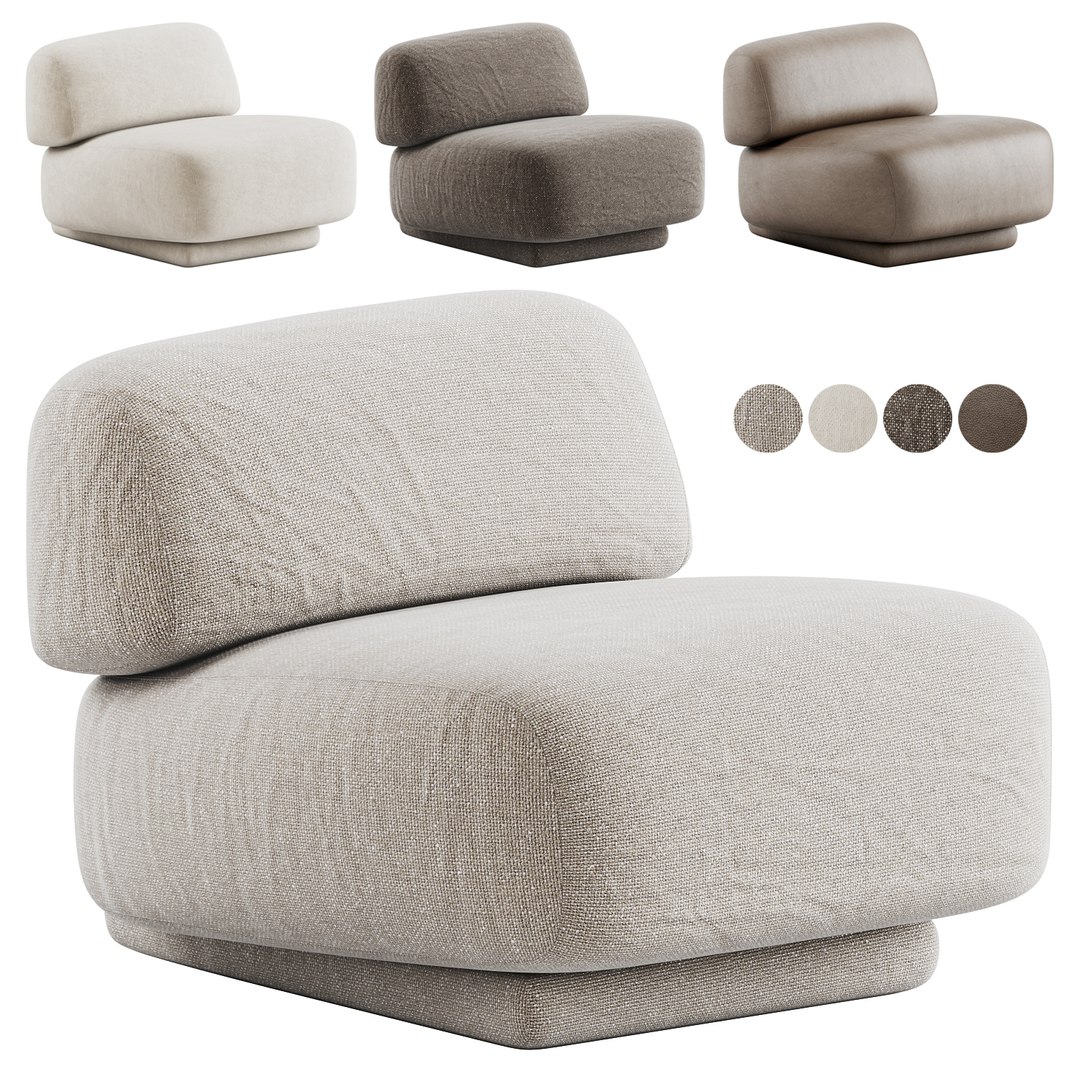 3D Gogan Armchair By Moroso - TurboSquid 2124135