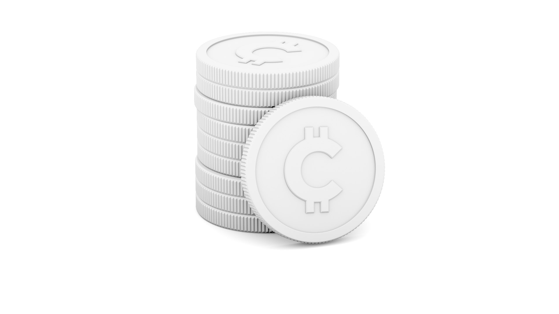 3D Abstract Crypto-Coins - TurboSquid 2229397