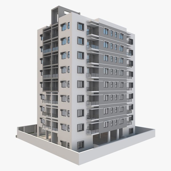 Free building apartment 3D model - TurboSquid 1315556