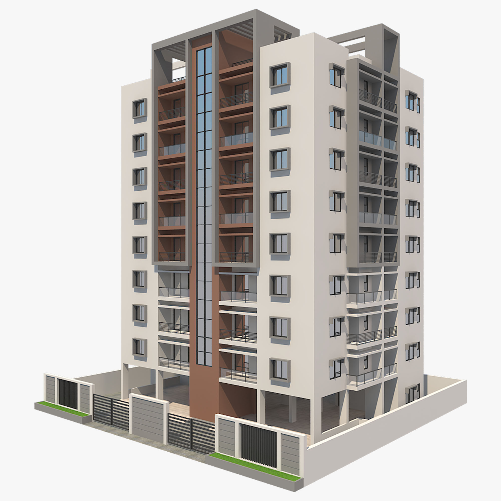 Free building apartment 3D model - TurboSquid 1315556