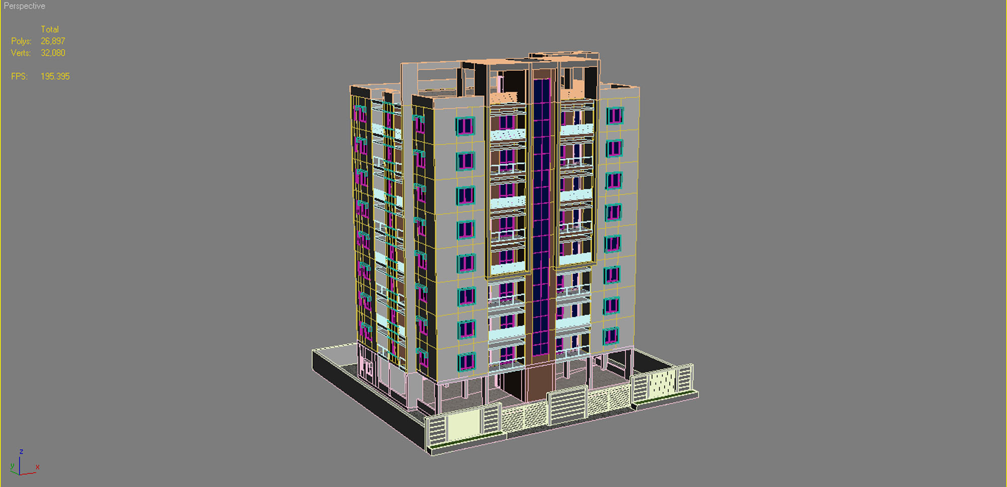 Free building apartment 3D model - TurboSquid 1315556