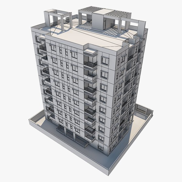 Free building apartment 3D model - TurboSquid 1315556