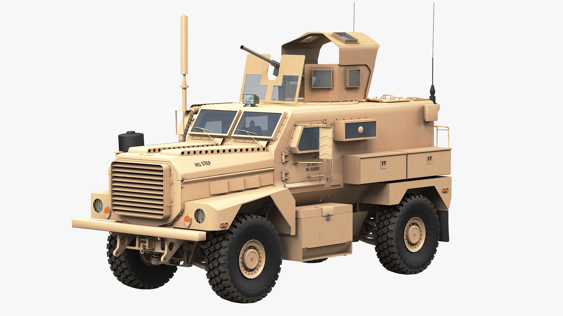 MRAP Cougar 4x4 Heavy Guns Carrier 3D Model - TurboSquid 1785107