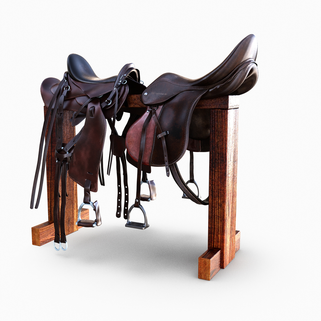 horse saddle 3d model