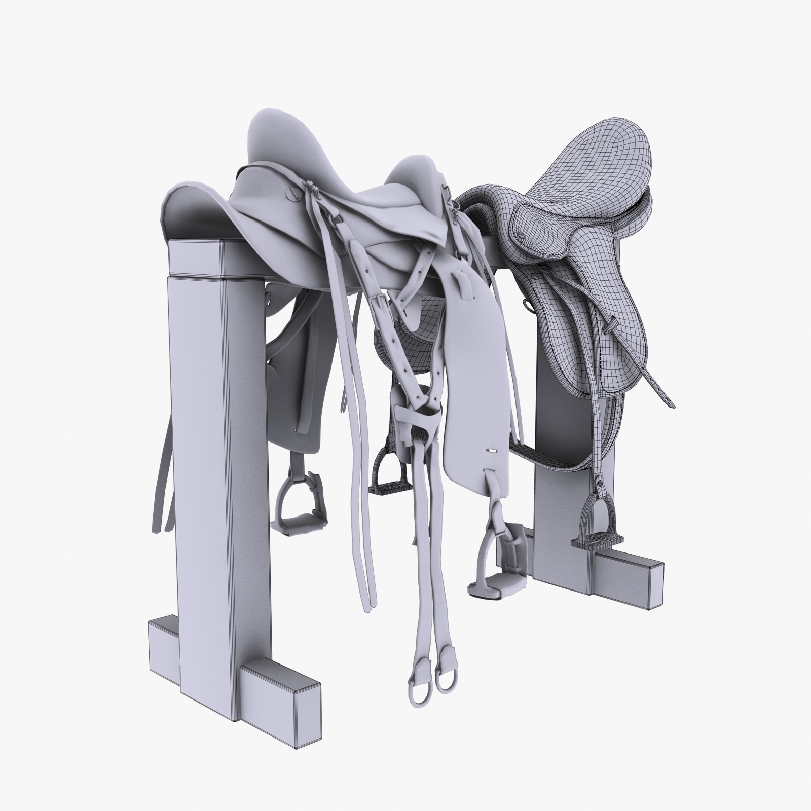 horse saddle 3d model