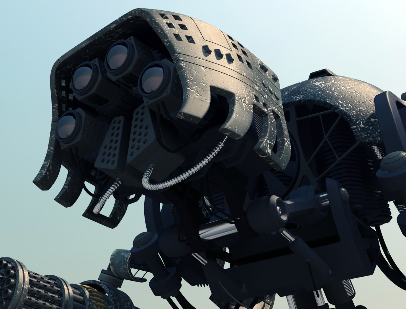 3d Robot Battle Model