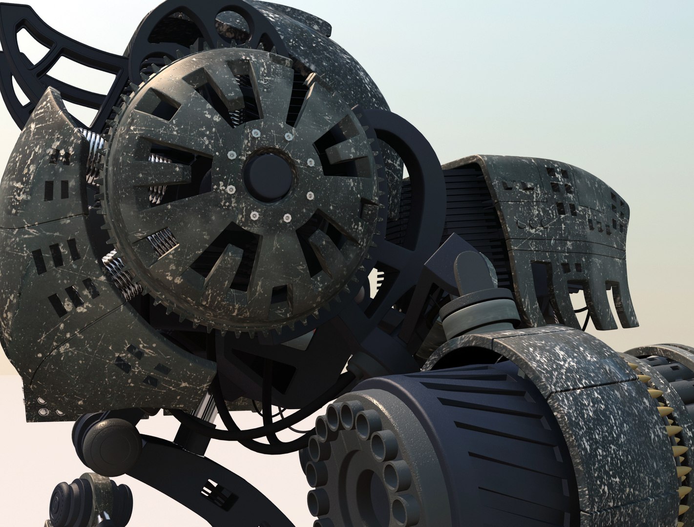 3d Robot Battle Model