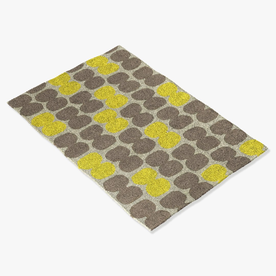 yellow rug ikea 3d model