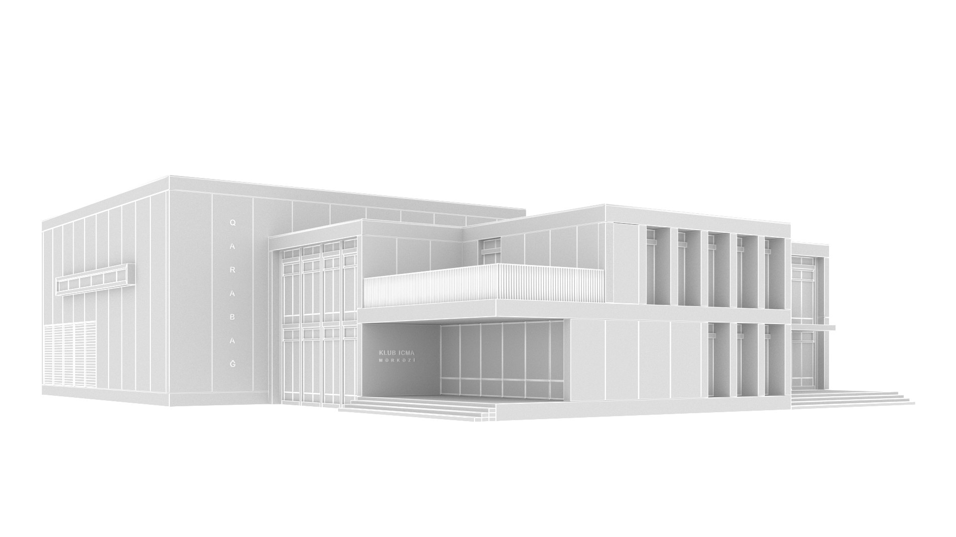 3D Town Center Building Model - TurboSquid 2398798