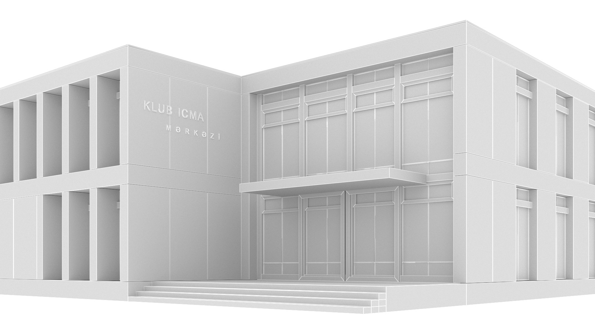 3D Town Center Building Model - TurboSquid 2398798