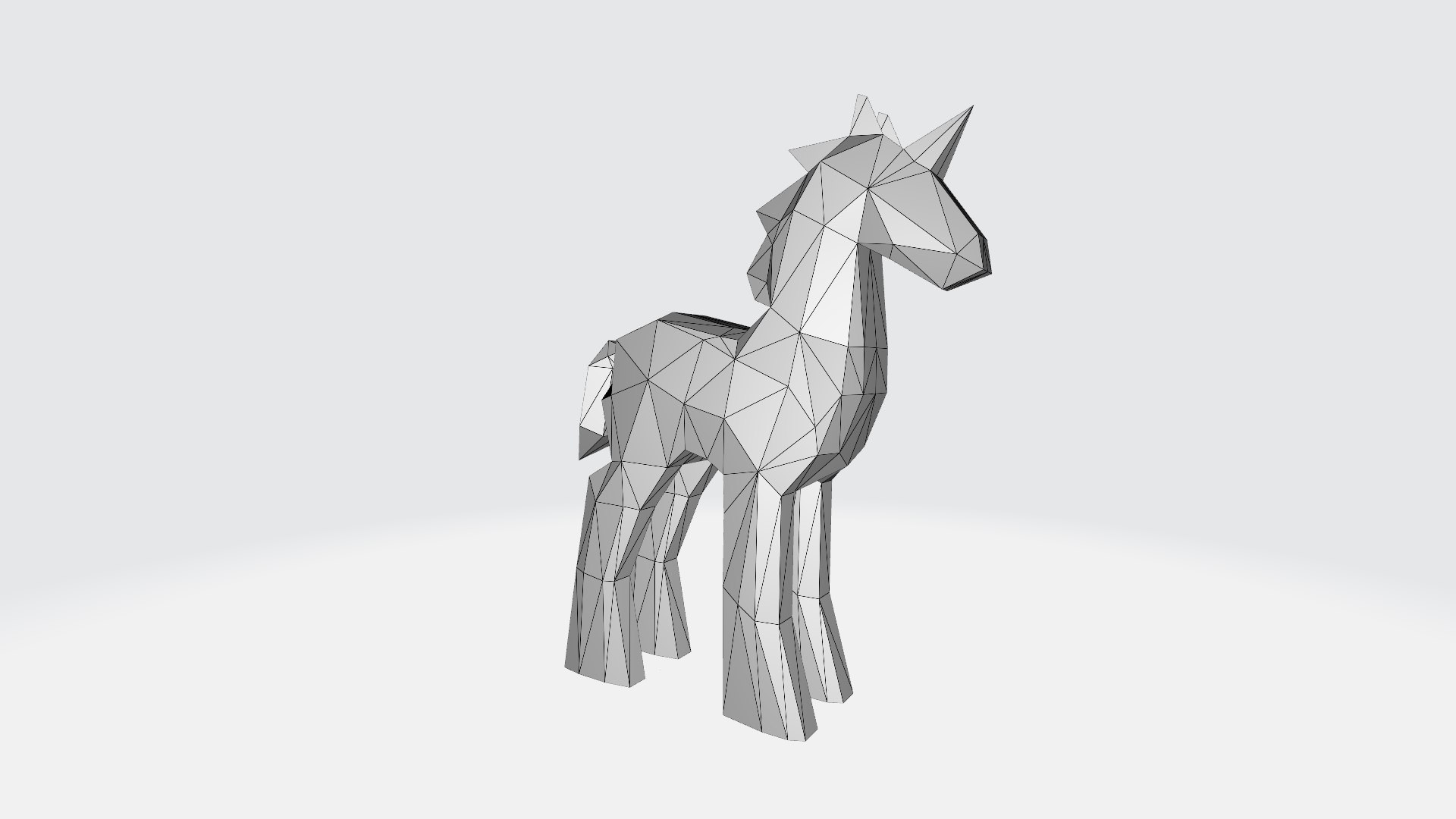 Low Poly Unicorn 3D Model - TurboSquid 2348039