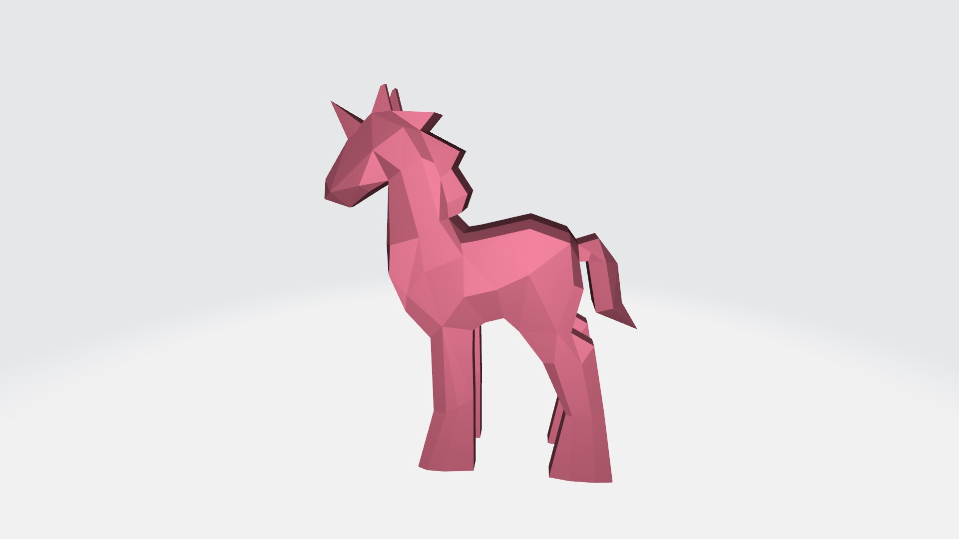 Low Poly Unicorn 3D Model - TurboSquid 2348039