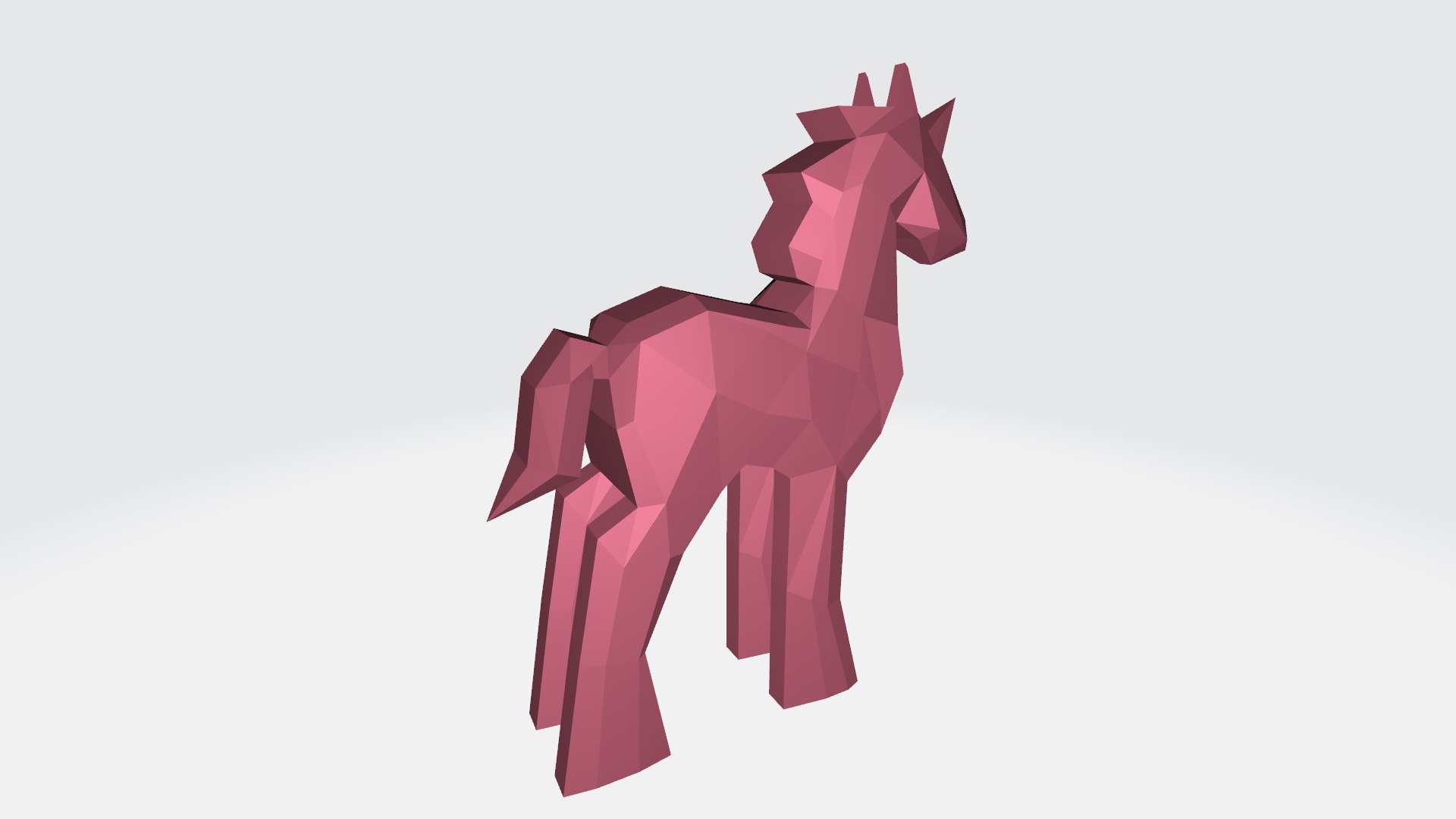 Low Poly Unicorn 3D Model - TurboSquid 2348039