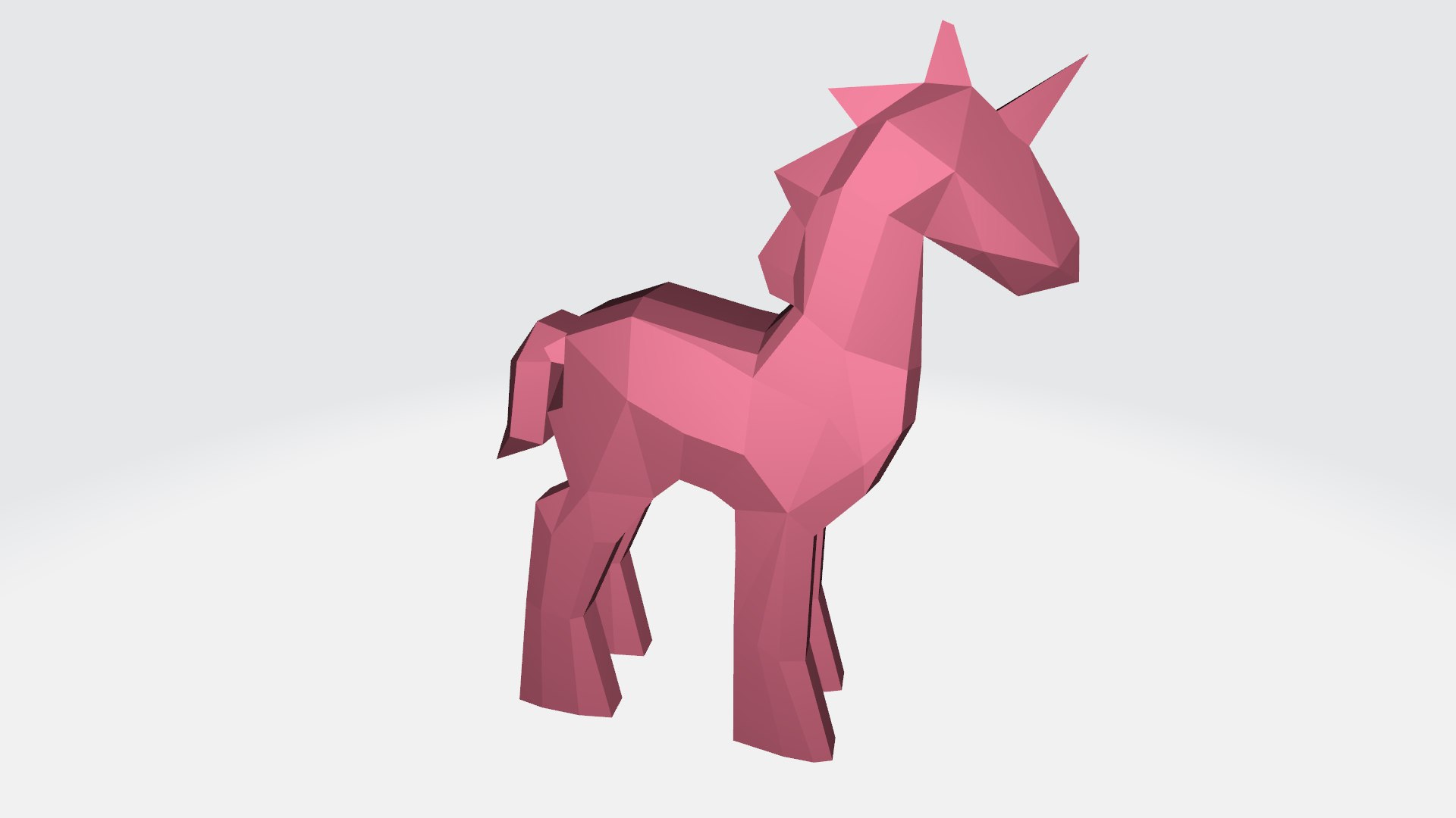 Low Poly Unicorn 3D Model - TurboSquid 2348039