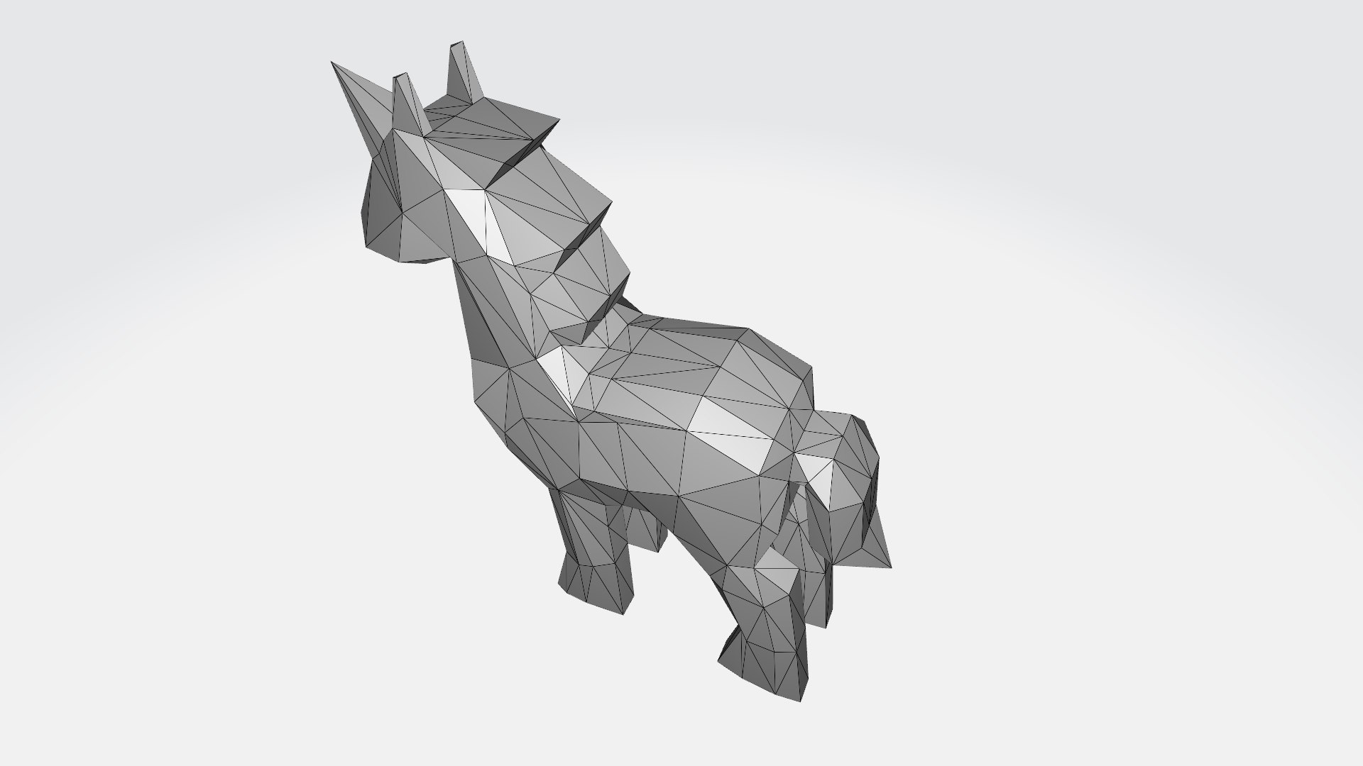 Low Poly Unicorn 3D Model - TurboSquid 2348039