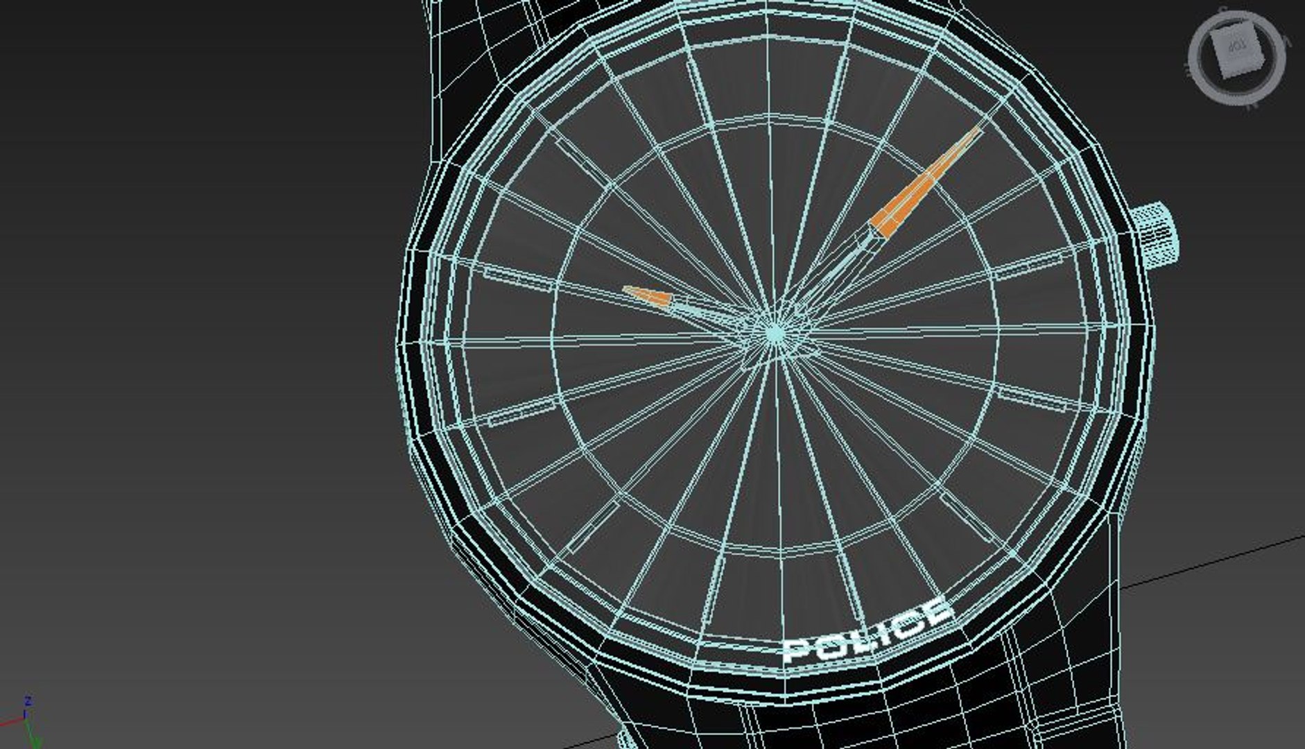 3d Black Horizon Watch Police