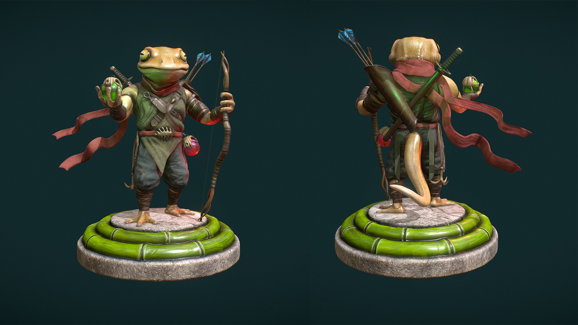 Ninja Toad Characte 3D Model - TurboSquid 1807770