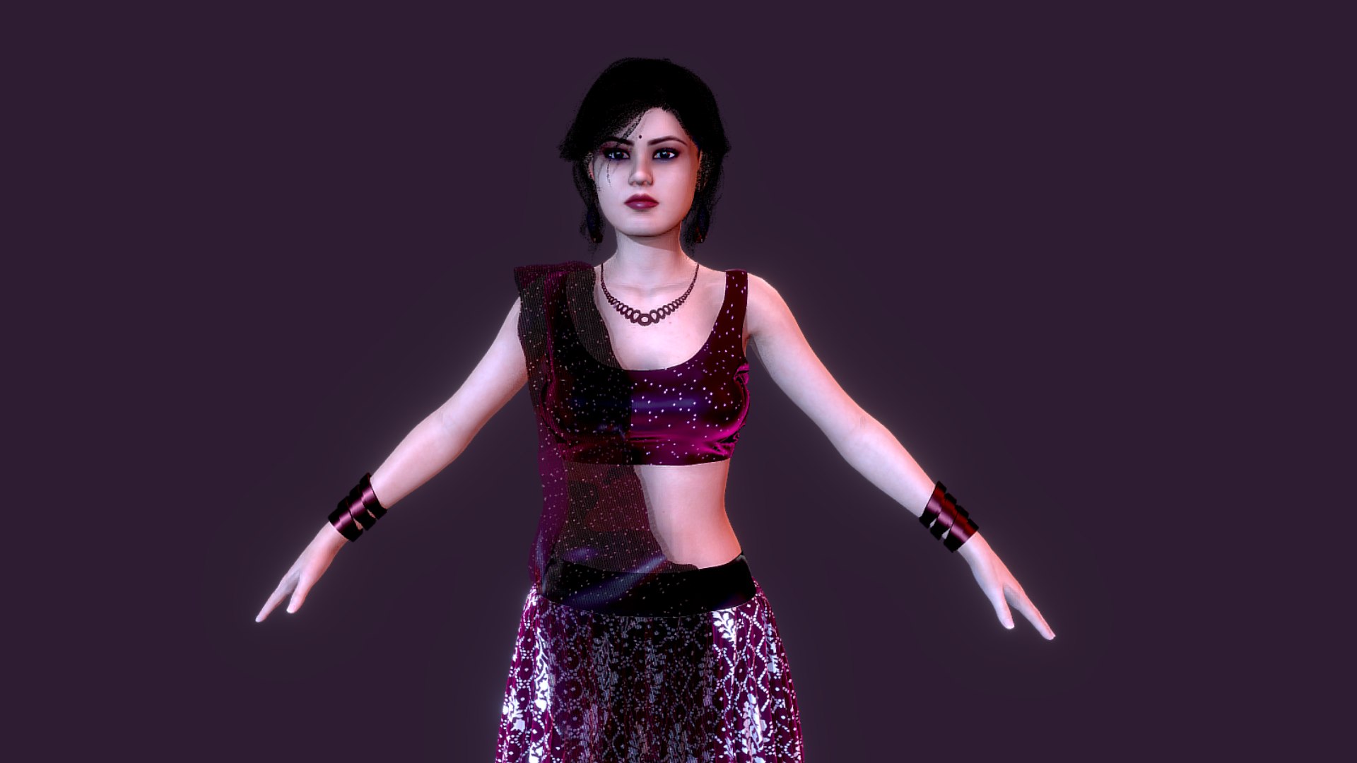 Indian Girl ANUSHREE-AX09OM Indian Female 3D Model 3D - TurboSquid 2113306