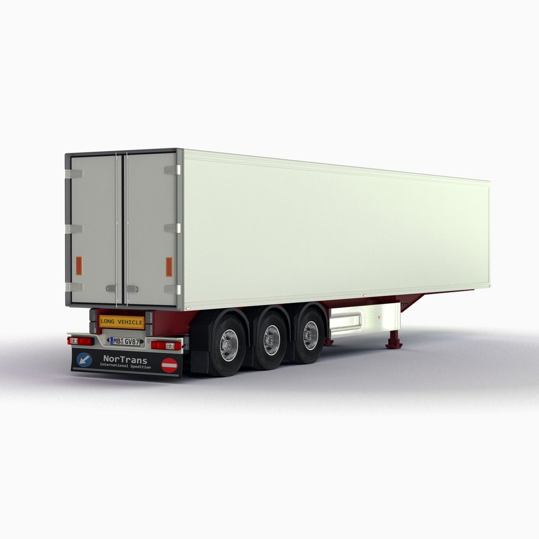 Box Trailer 3d Model