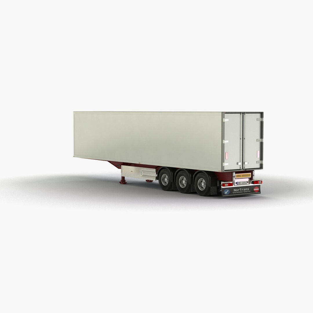 Box Trailer 3d Model