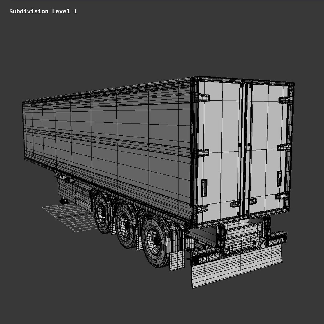 Box Trailer 3d Model