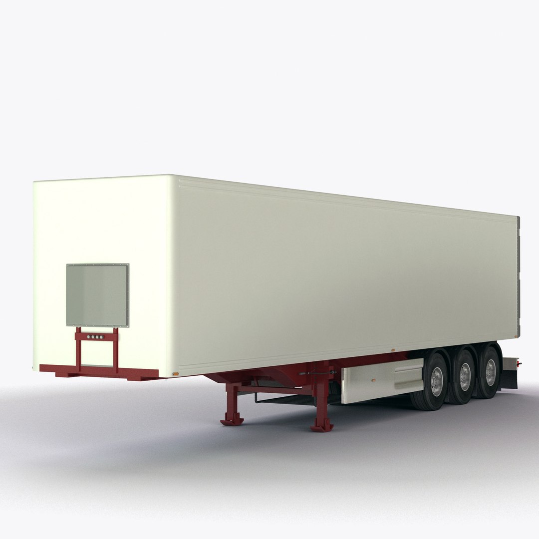 Box Trailer 3d Model