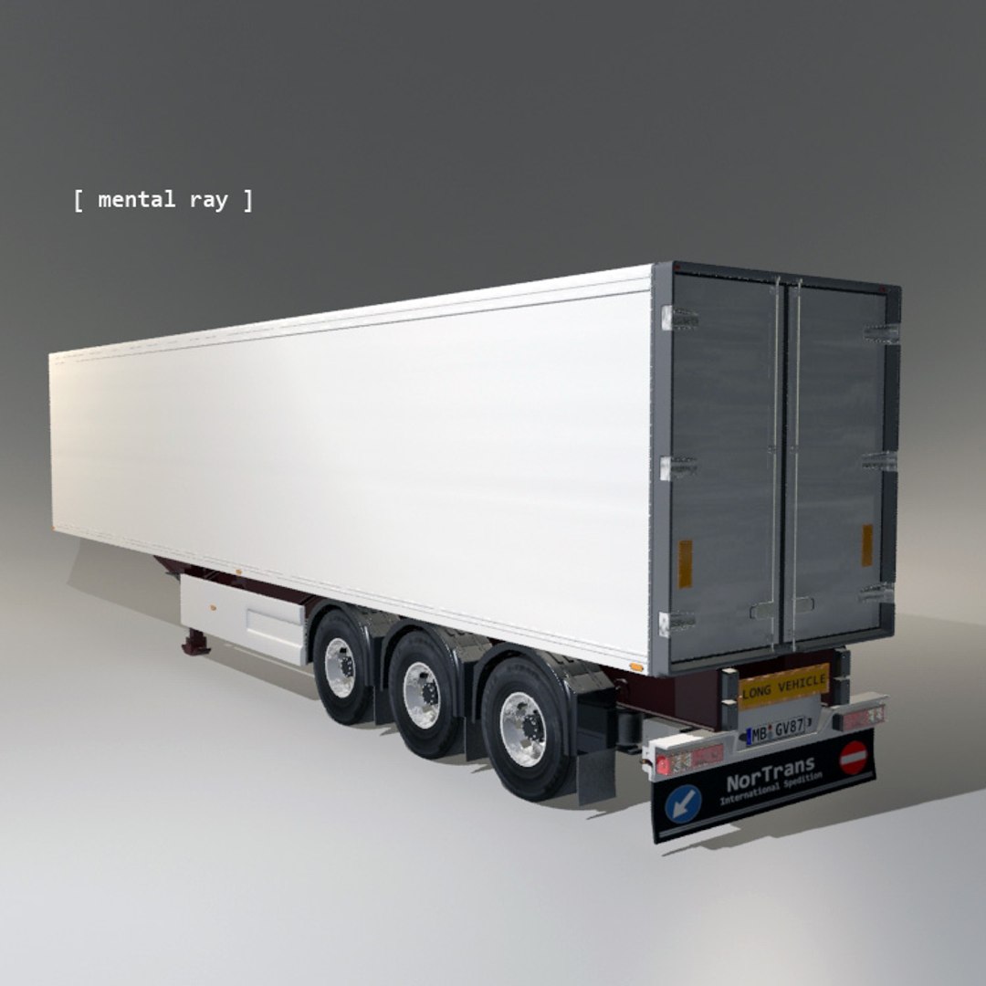 Box Trailer 3d Model
