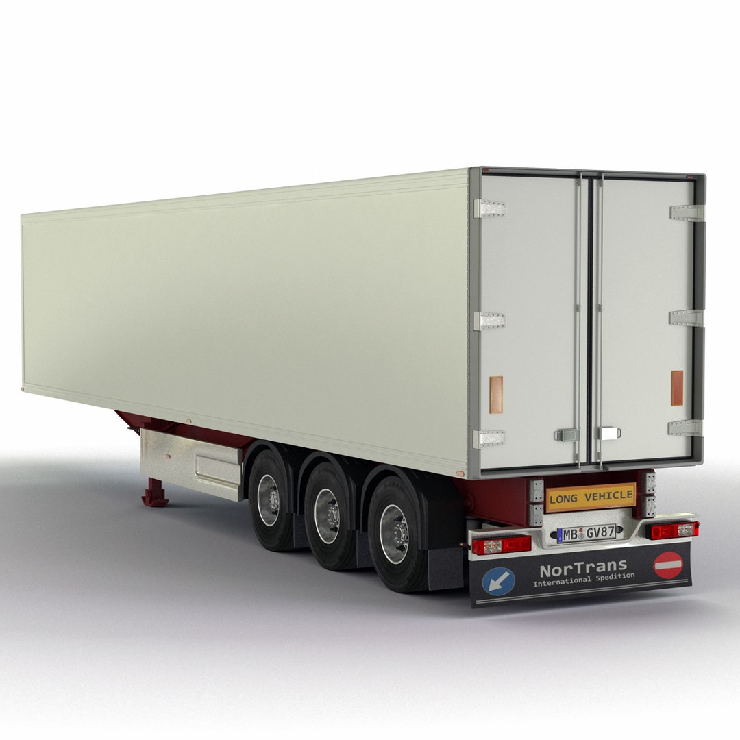 Box Trailer 3d Model