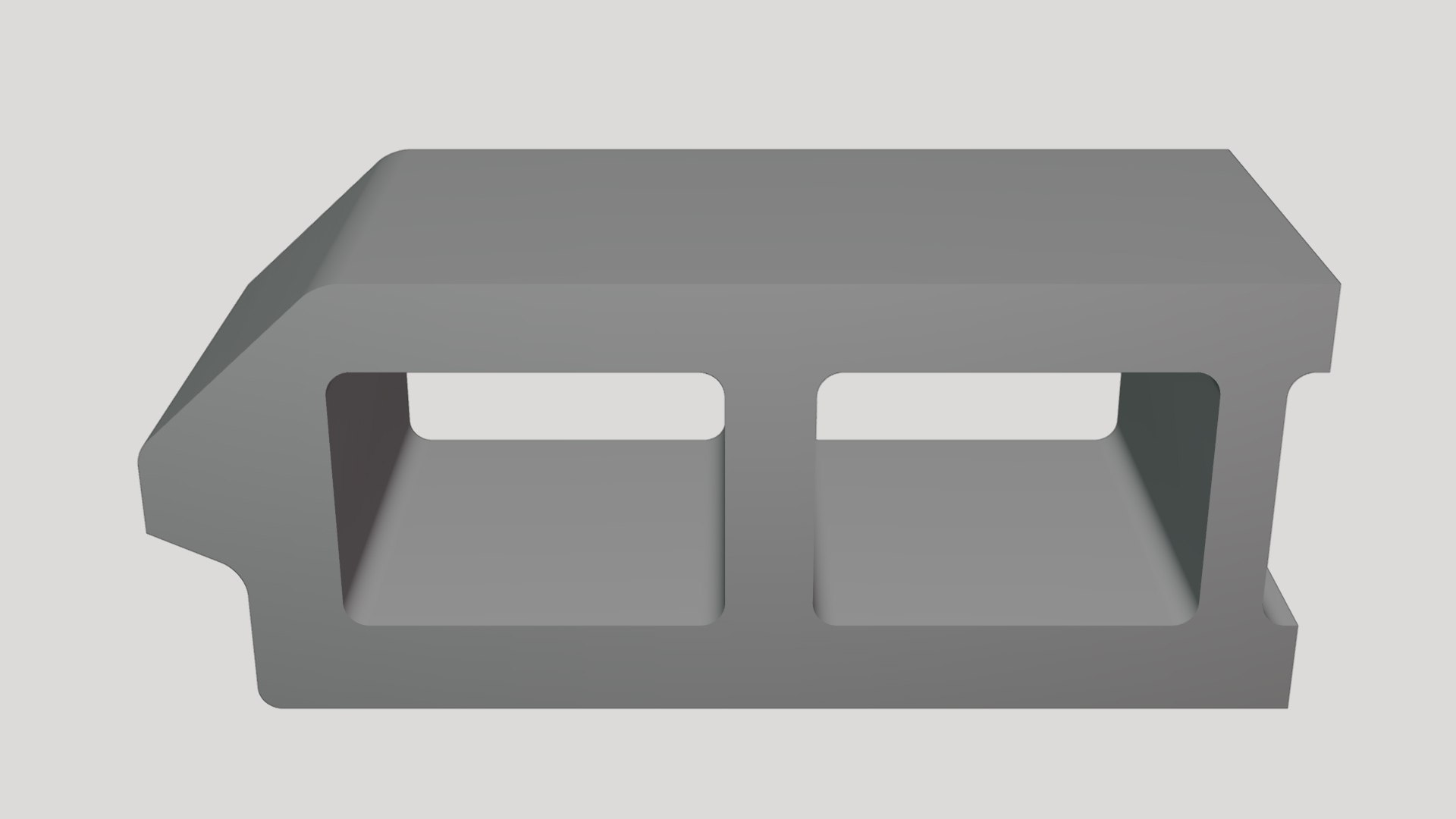 3D Construction Concrete Block - Geometry Only No Textures No Materials ...