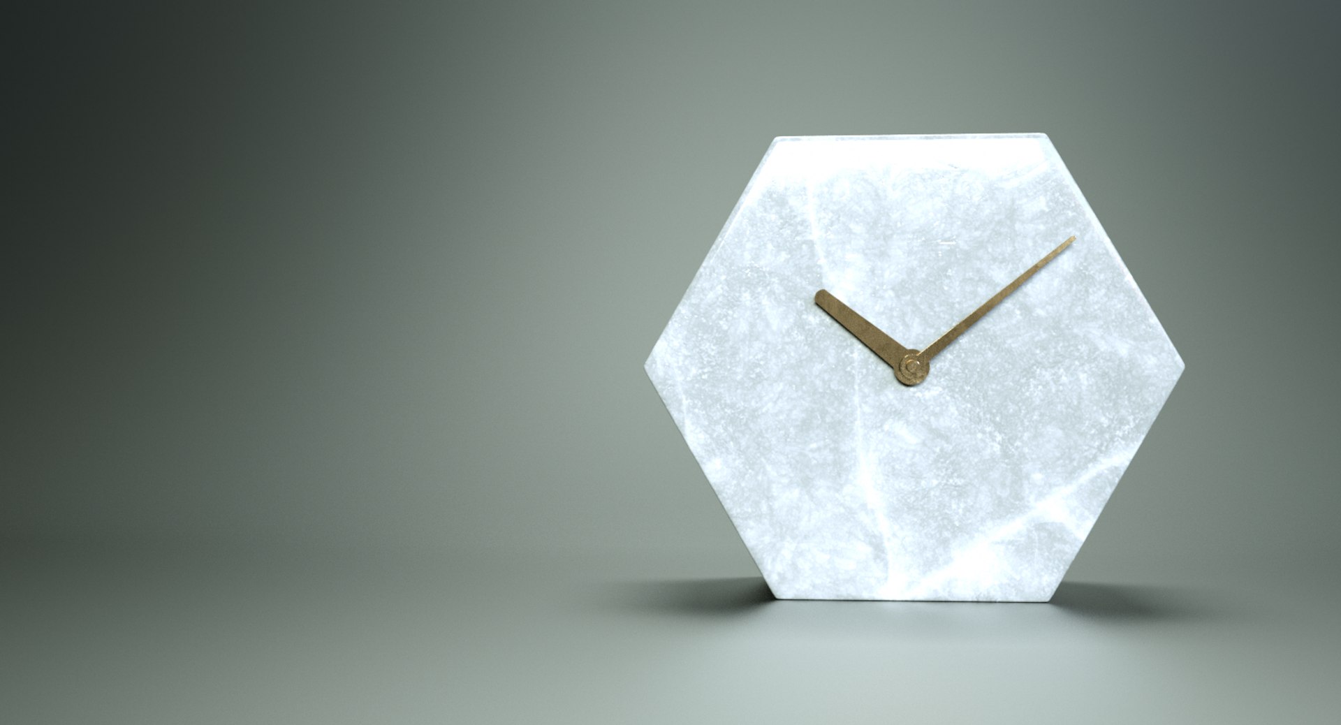 Polygonal marble clock 3D model - TurboSquid 1258577