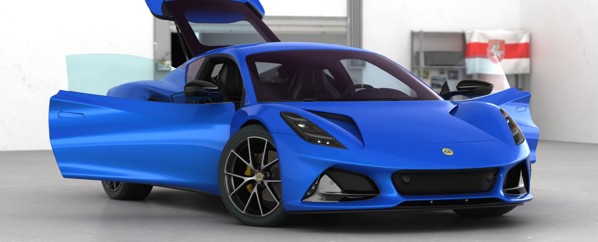 Lotus Emira 2022 Opening doors and trunk 3D model - TurboSquid 1806209