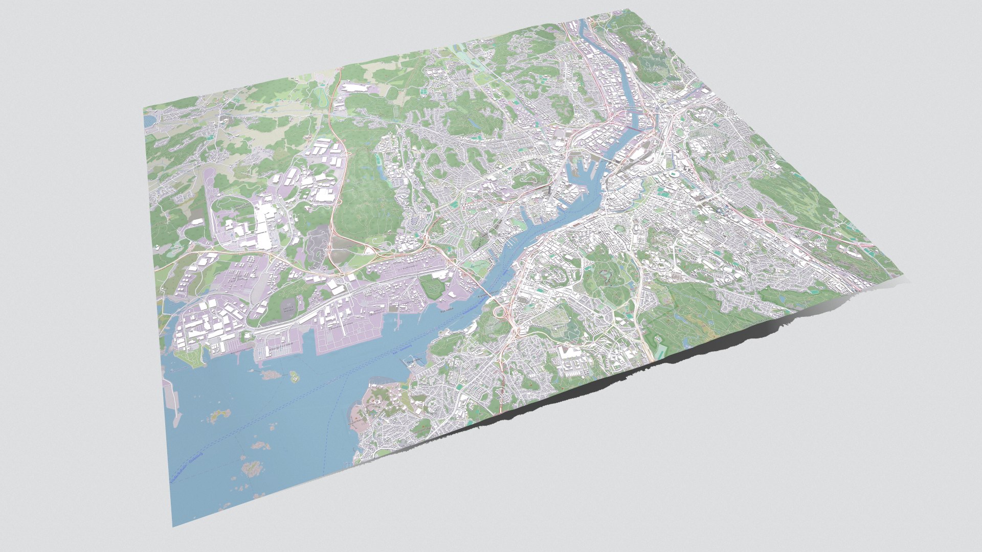 3D Cityscape Gothenburg Sweden model - TurboSquid 2178616