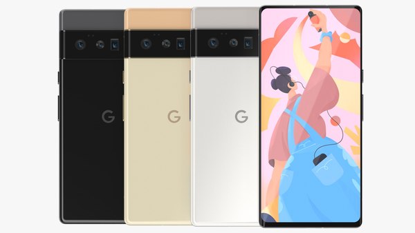 Google Pixel 6 Pro All Colors 3D model - TurboSquid 1781822