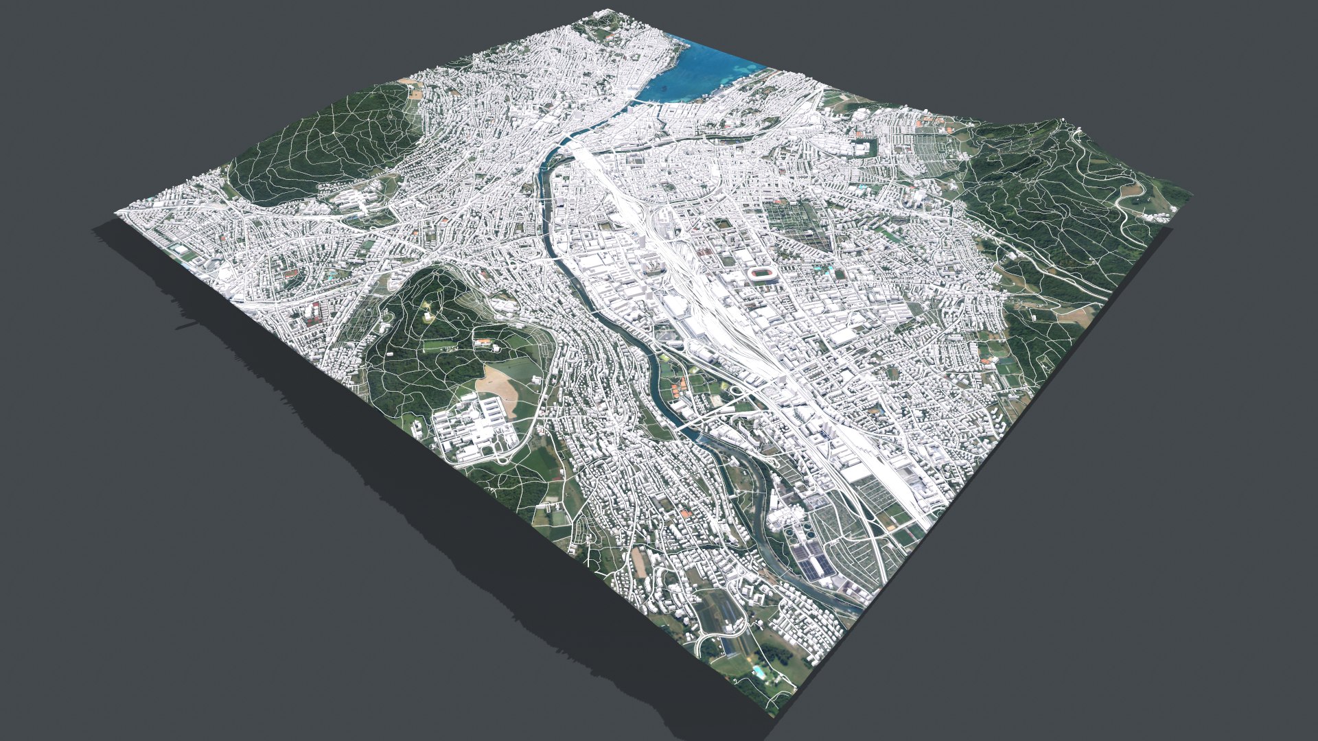 Cityscape Zurich City Switzerland 3D Model - TurboSquid 1712461