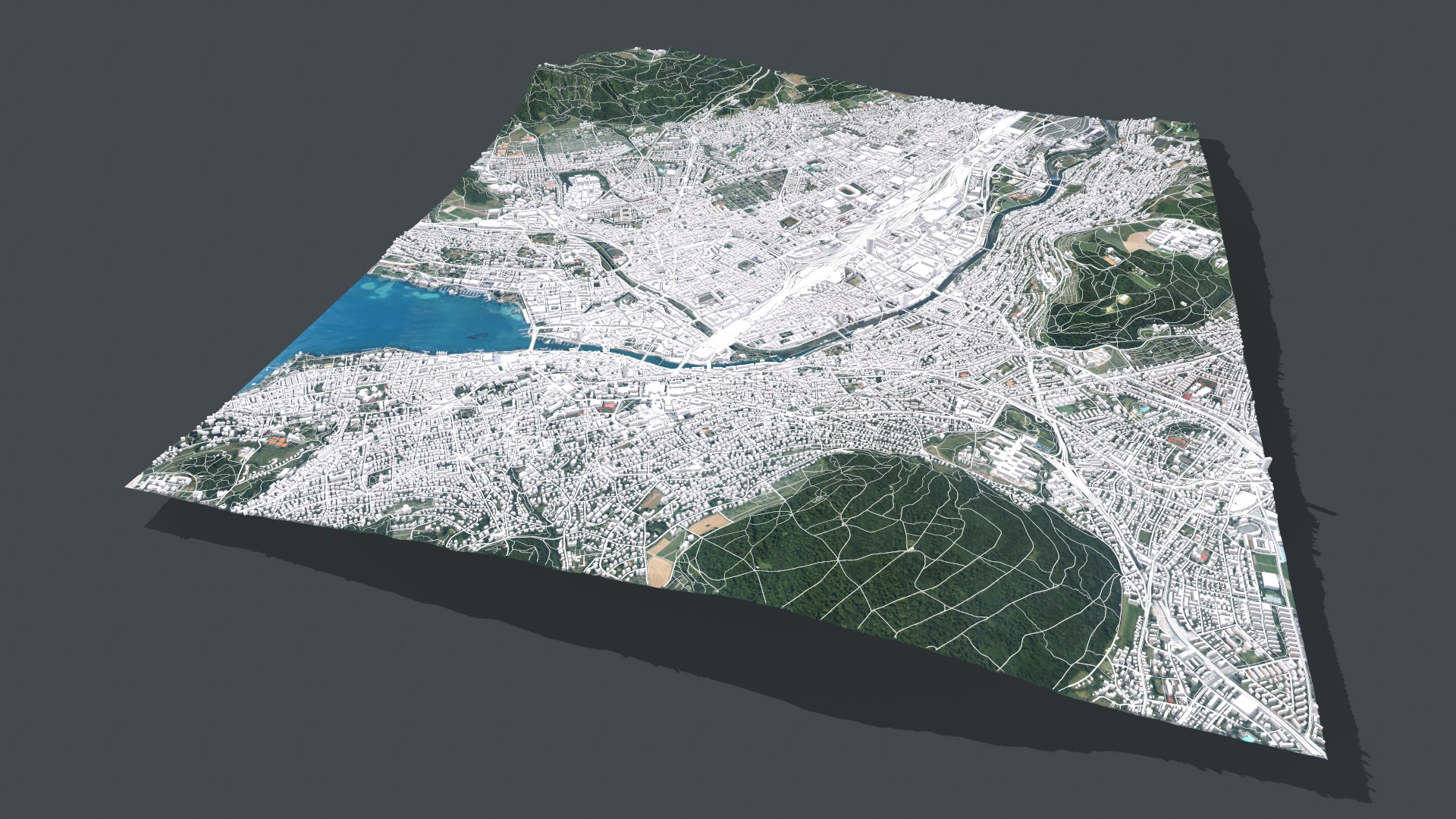 Cityscape Zurich City Switzerland 3D Model - TurboSquid 1712461