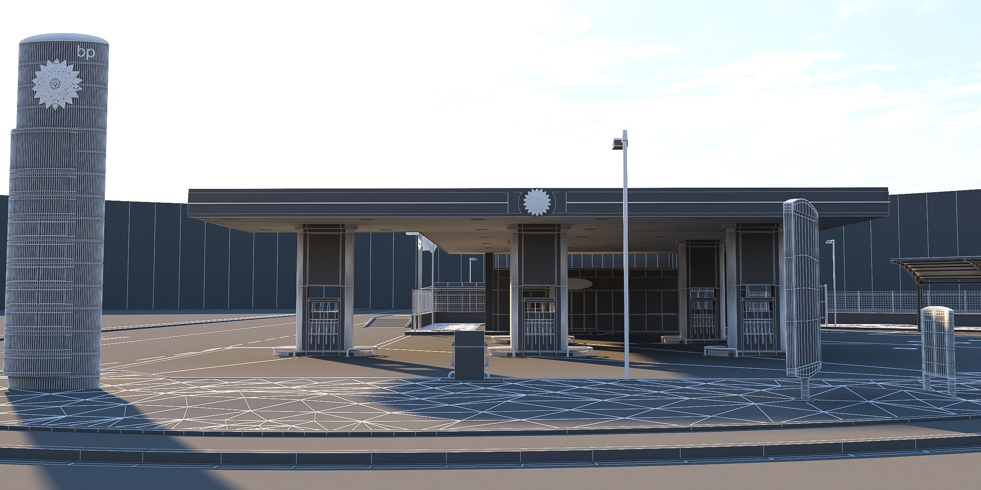 3D Bp Station Site Model - TurboSquid 1562047