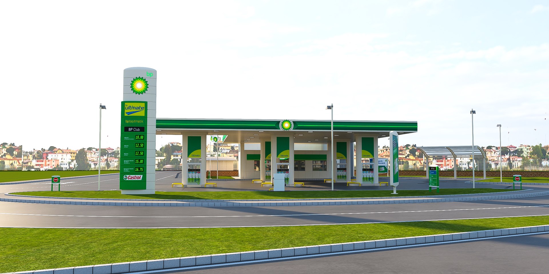 3D Bp Station Site Model - TurboSquid 1562047