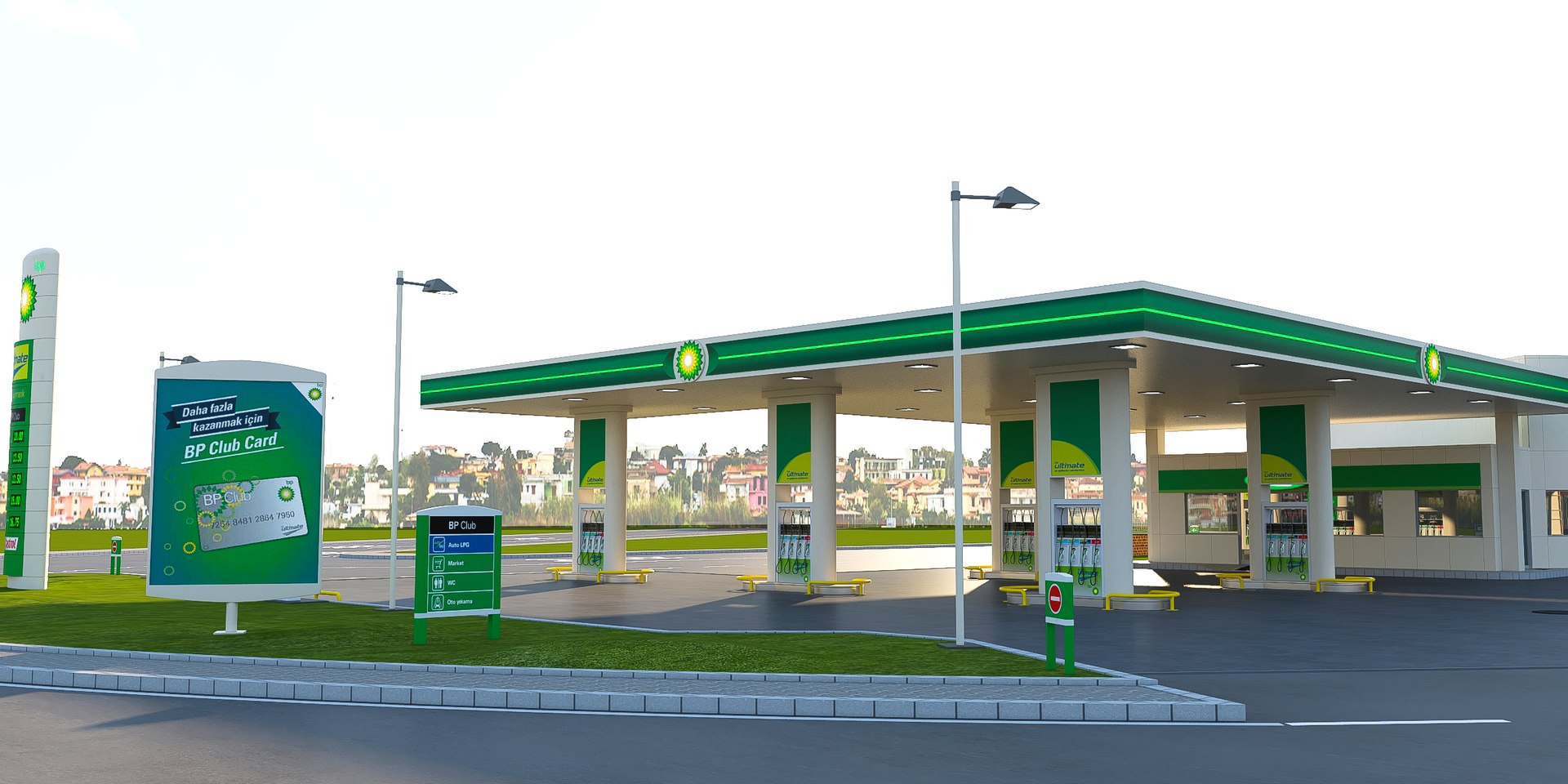 3D Bp Station Site Model - TurboSquid 1562047