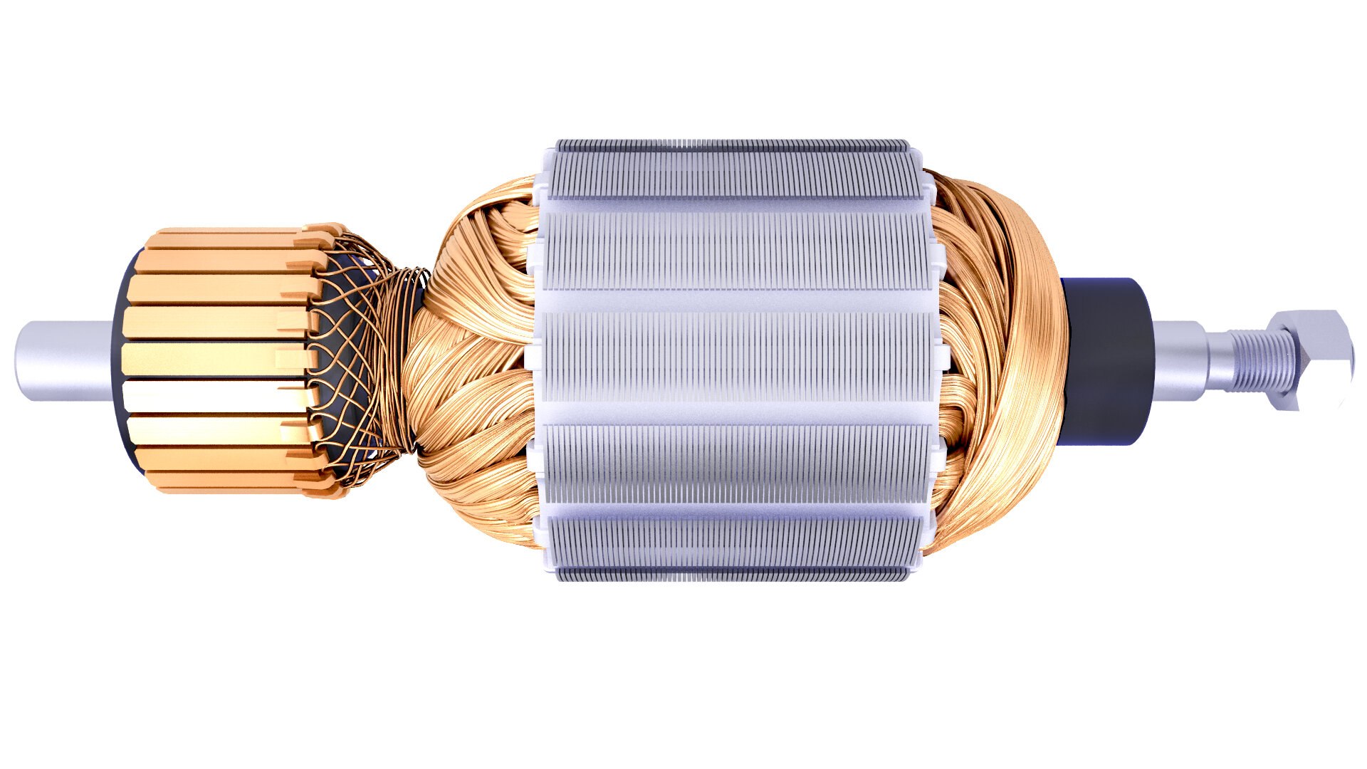 Professional 3 Electric Motor Rotors SET V6 3D - TurboSquid 2401373