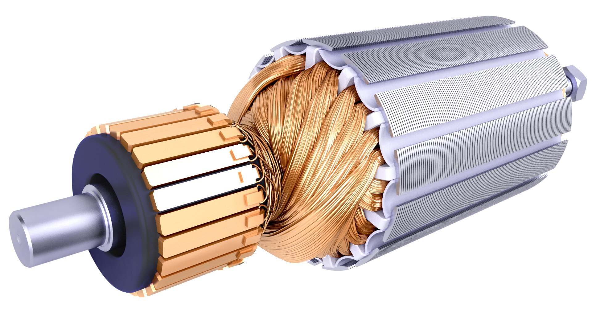 Professional 3 Electric Motor Rotors SET V6 3D - TurboSquid 2401373