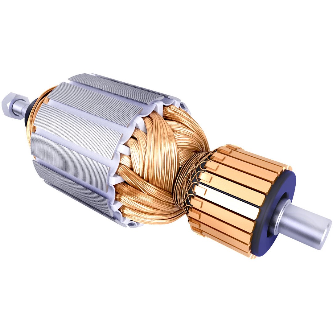 Professional 3 Electric Motor Rotors SET V6 3D - TurboSquid 2401373