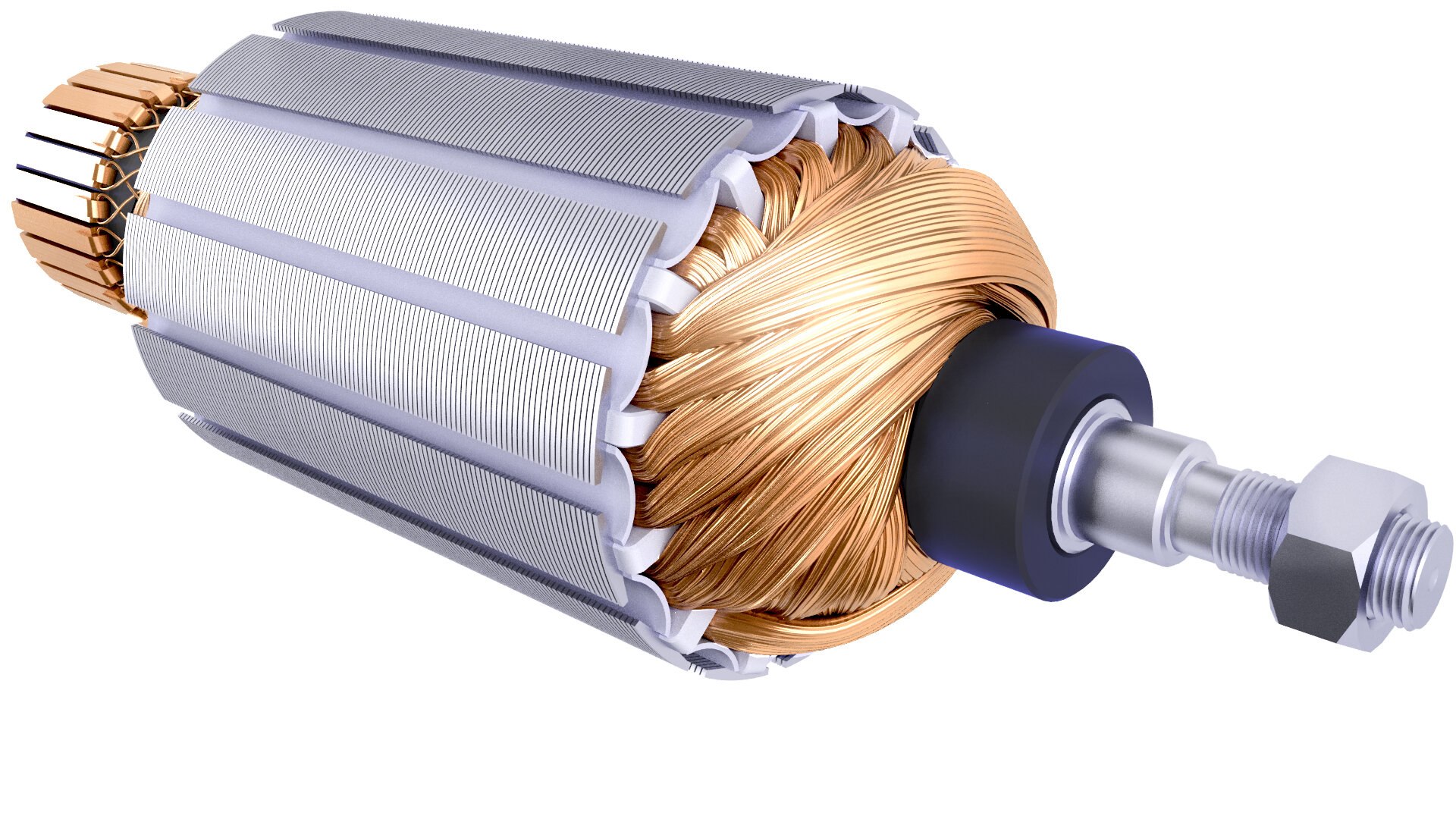 Professional 3 Electric Motor Rotors SET V6 3D - TurboSquid 2401373