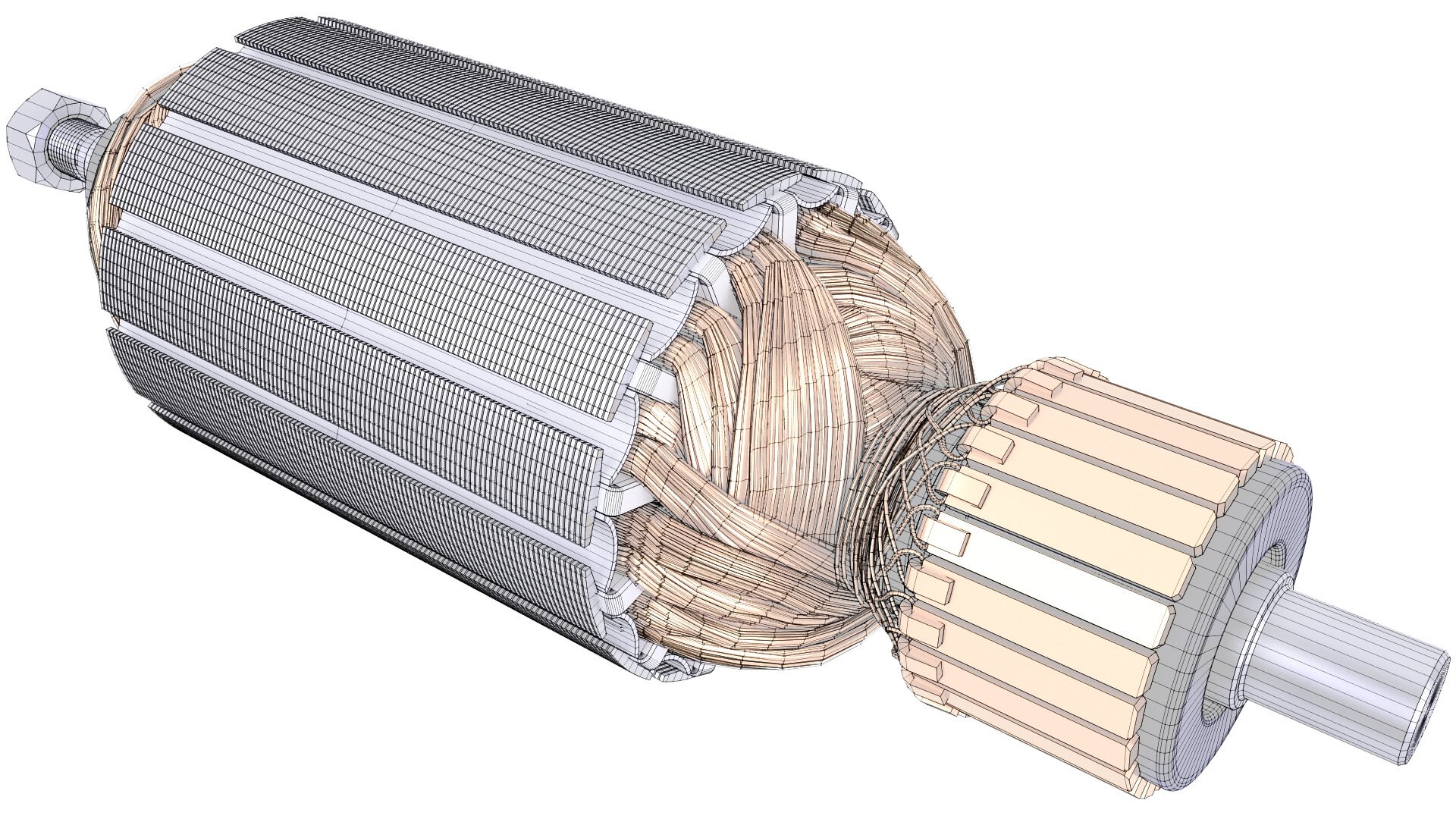 Professional 3 Electric Motor Rotors SET V6 3D - TurboSquid 2401373