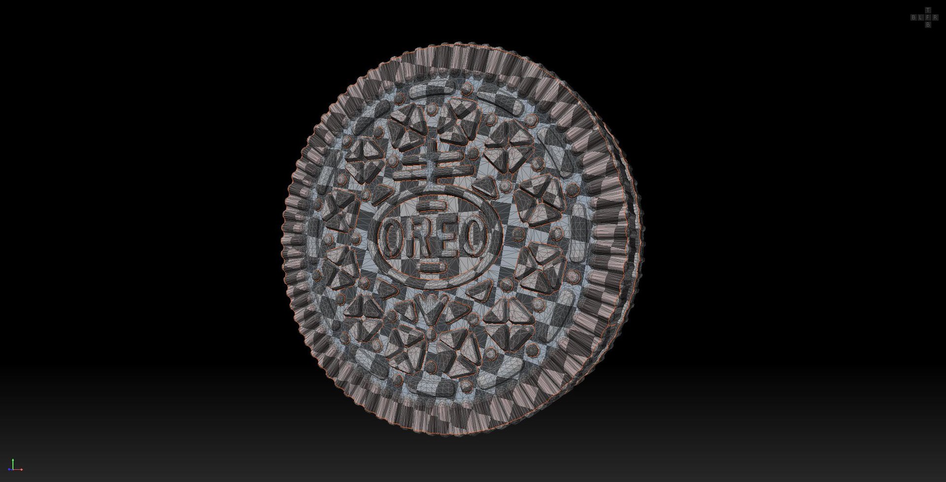 Oreo Cookie Low-poly 3D Model - TurboSquid 2337560