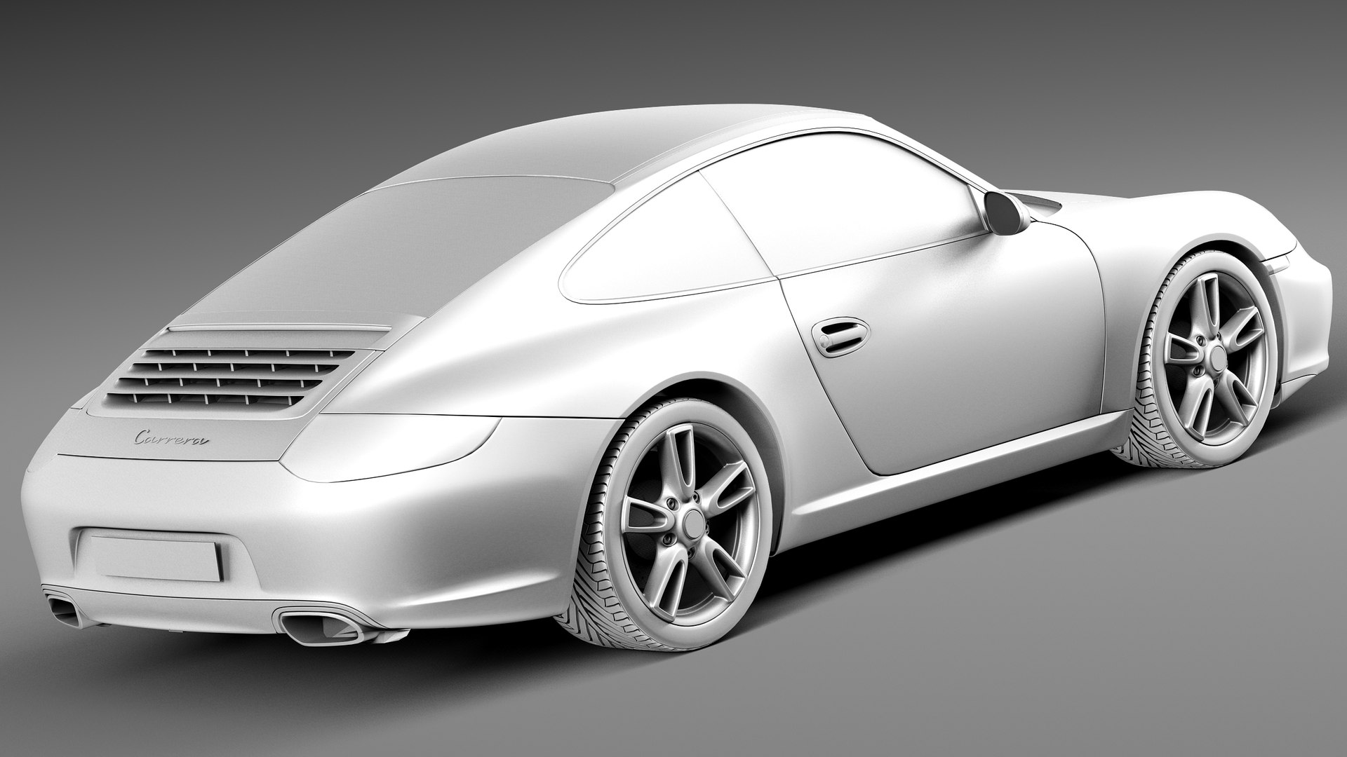Porsche 911 Carrera 997 3d Model